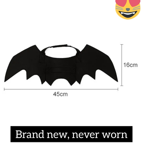 Hand Crafted | Cat | 525 Cute Black Bat Wings Harness Costume For Small ...